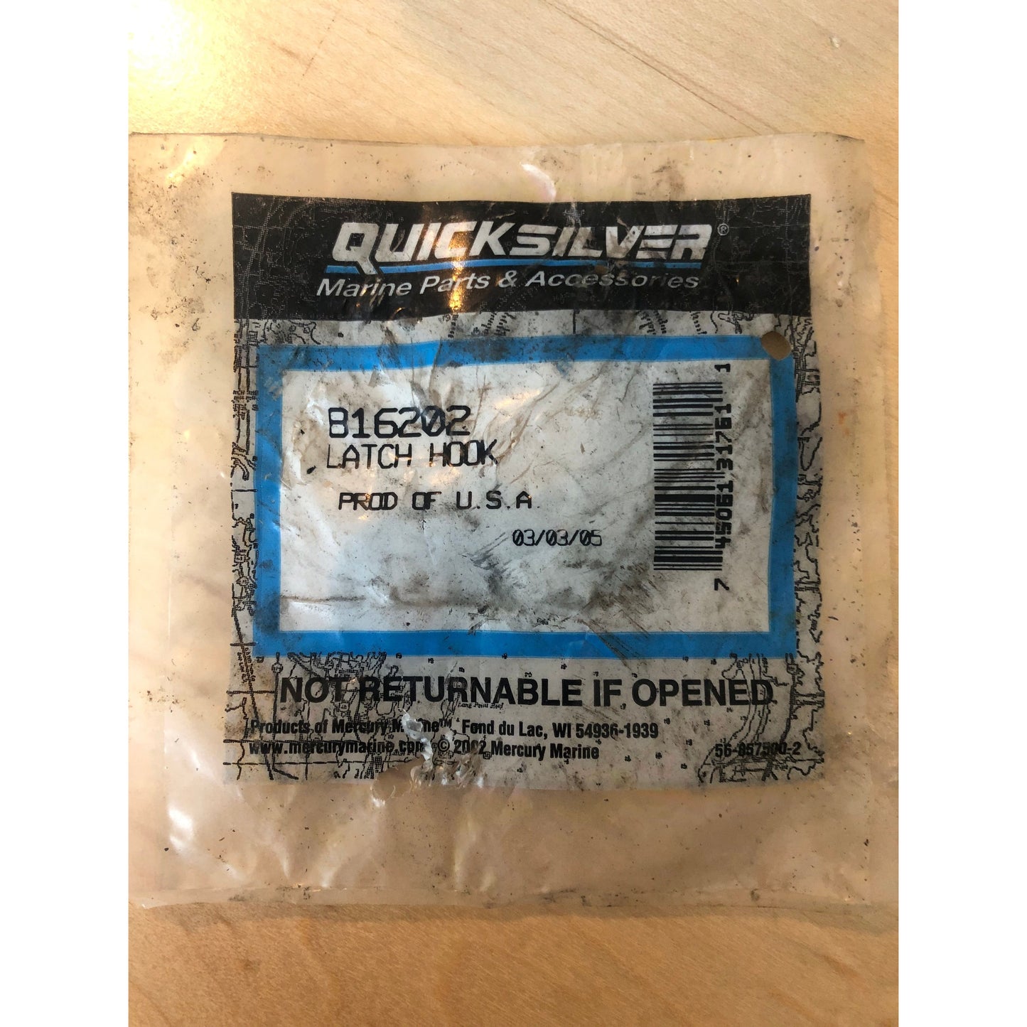 Mercury/Quicksilver Latch Hook Part# 816202 – Maritime Marine & Power